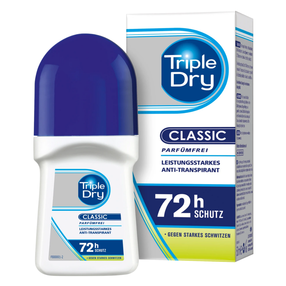 Triple Dry Classic Antiperspirant Deodorant Roll-On 72 Hours | Bonpek Baby